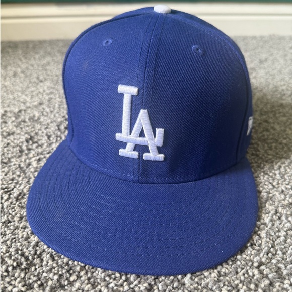 New Era | Accessories | New Era Blue And White 59fifty Fitted Cap ...